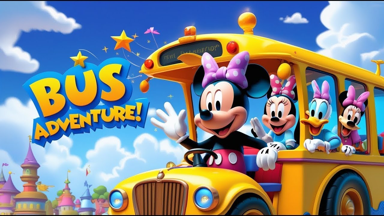 Mickey & Minnie’s Big Bus Adventure 🚌 | 60 Min Fun Kids Cartoon Story ...