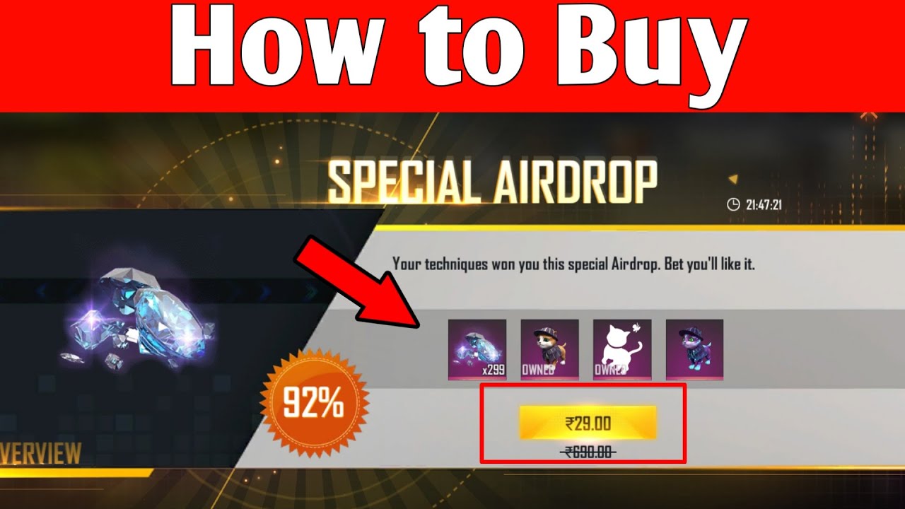 How to Buy Special Airdrop in Free Fire | Purchase Special Airdrop on ...