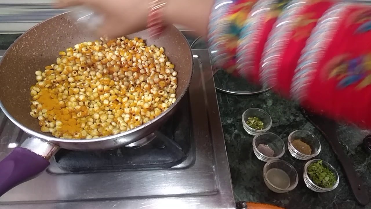 Chatpata corn (evening snack) - YouTube
