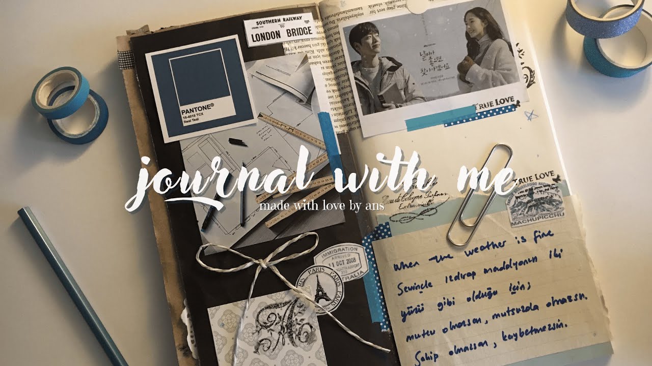 journal with me 04 // journaling with cute music - YouTube