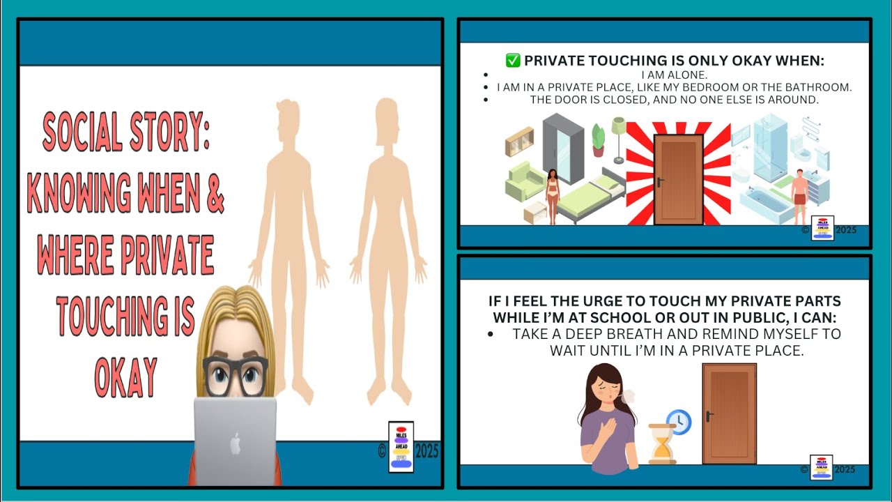 Social Story: Knowing When & Where Private Touching Is Okay | Touching ...
