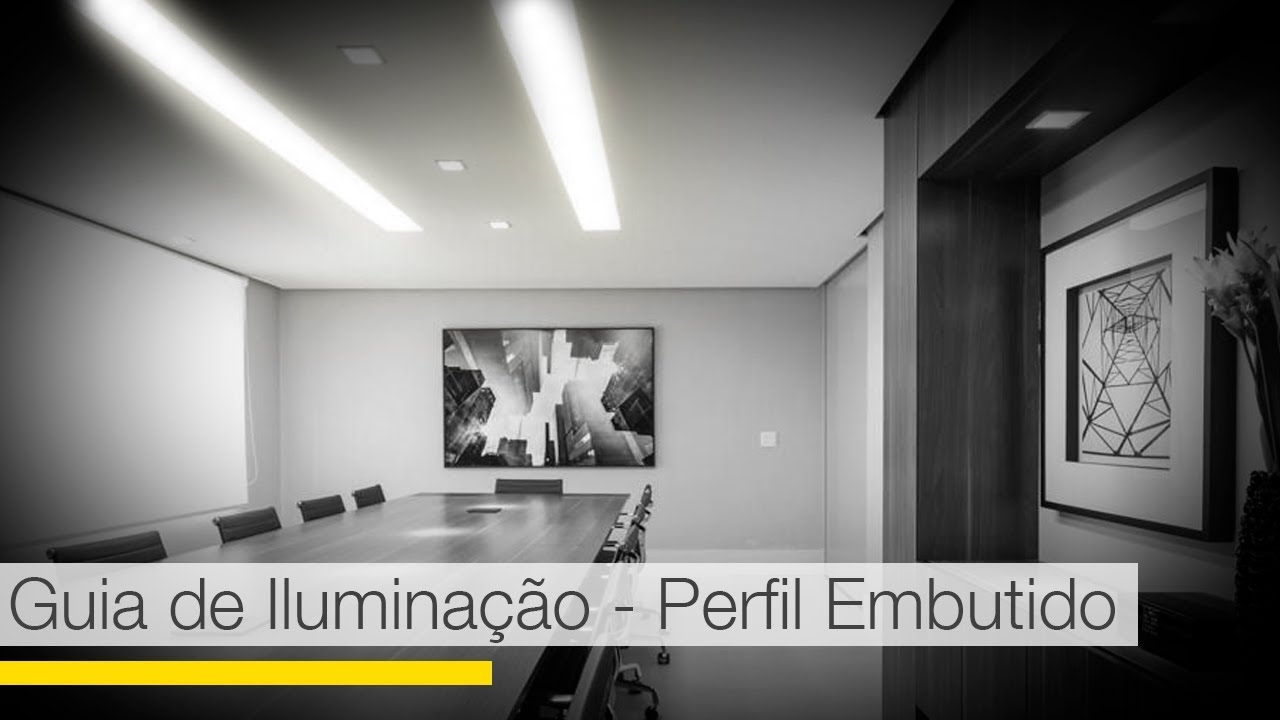 Perfil de led embutido - São modernos e minimalistas - YouTube
