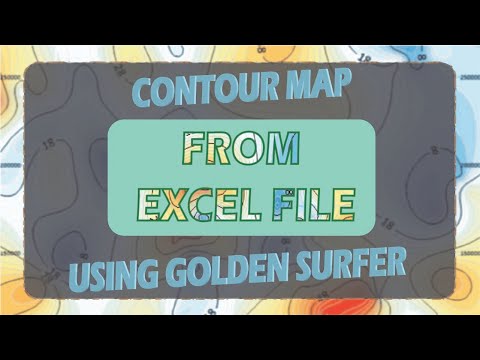 Creating a Contour Map From Excel Data using Golden Surfer - YouTube