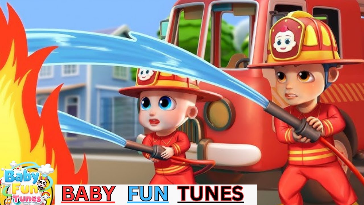 "Here Comes the Fire Truck | Wheels on the Fire Truck" - YouTube