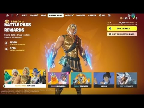fortnite chapter 5 season 2 battle pass (review) - YouTube