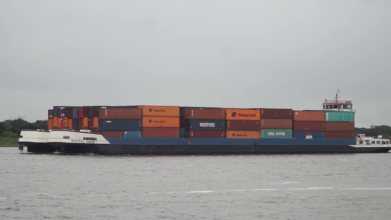 Nautic Twin - Container transport - YouTube