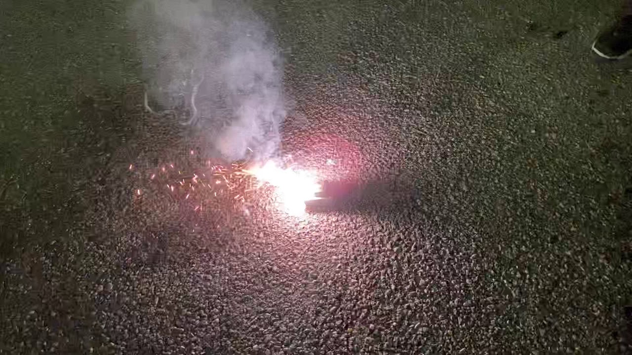 A lame wheeless tank firework by Phantom Fireworks California - YouTube