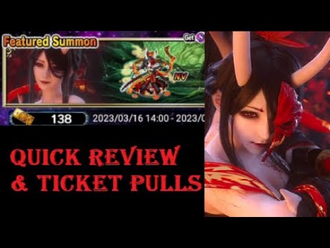 FFBE | BoV Ibara Quick Review and Ticket Pulls! - YouTube