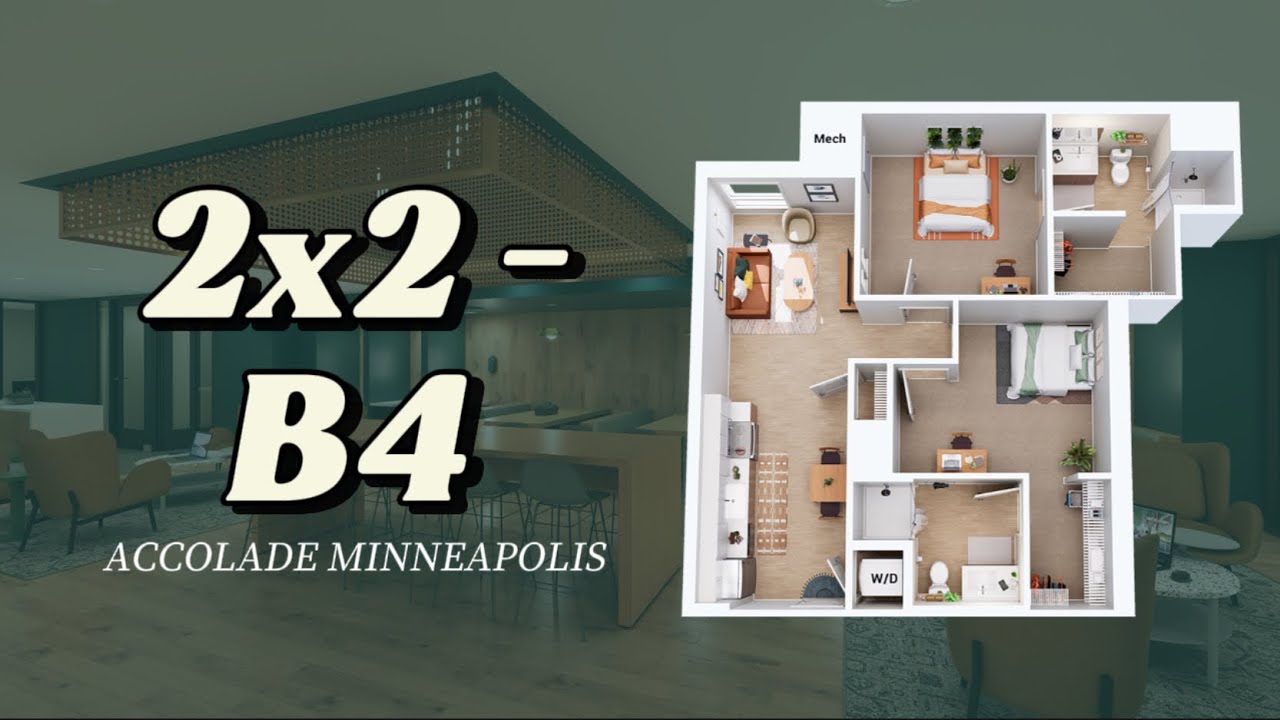 2x2 - B4 Floor Plan - YouTube