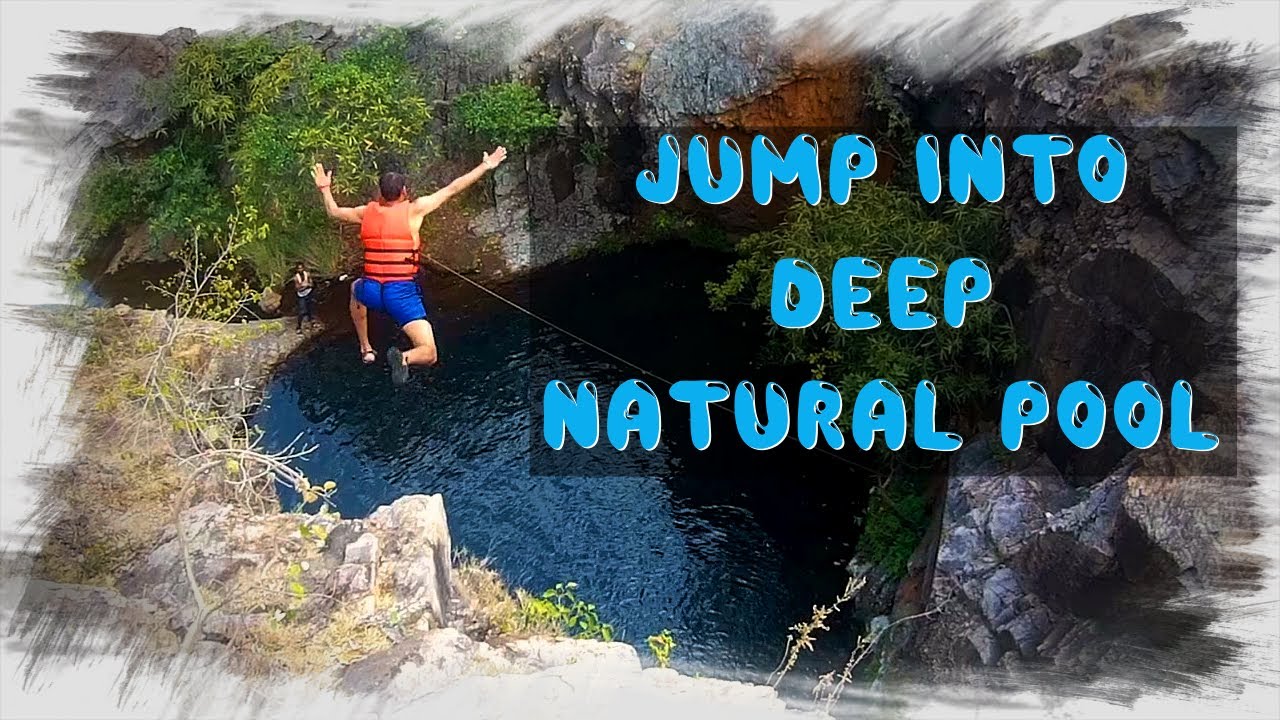 Jump From 60 Feet Into Deep Natural Pool | Cliff Jump - YouTube