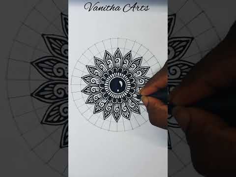 How to draw Mandala for Beginners | mandala art | stepbystep | doodle ...