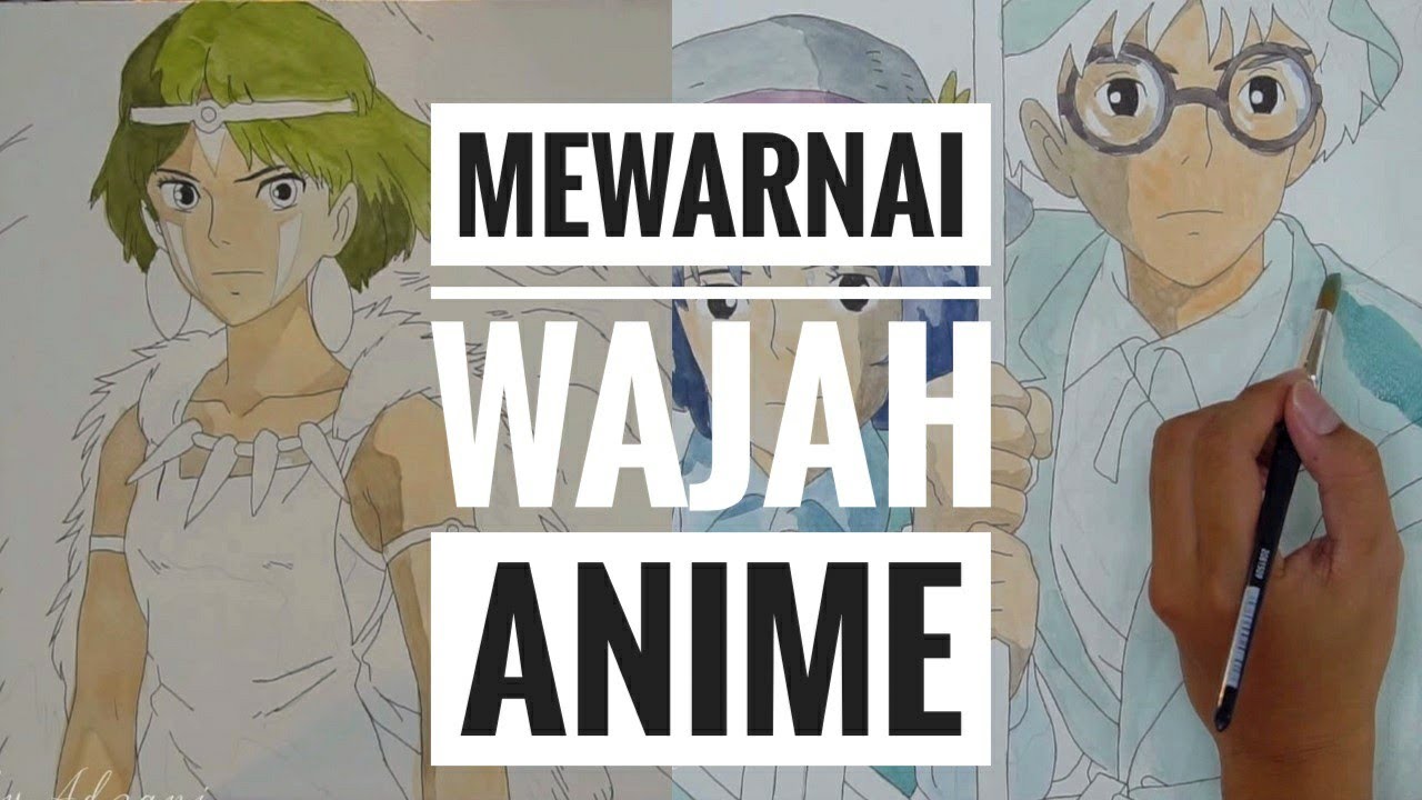 Tutorial Mewarnai Wajah Anime Pakai Cat Air - YouTube