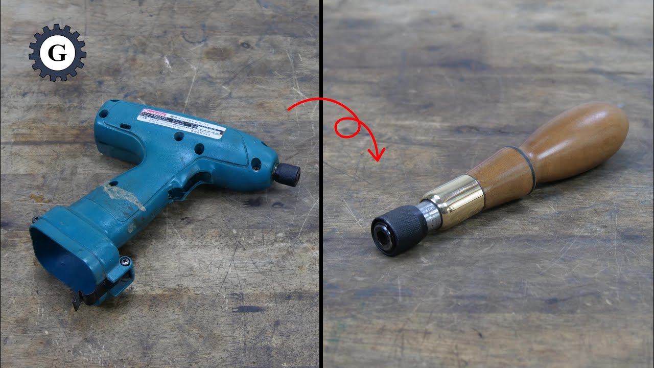 Broken Impact Driver to Beautiful Screwdriver Handle - YouTube