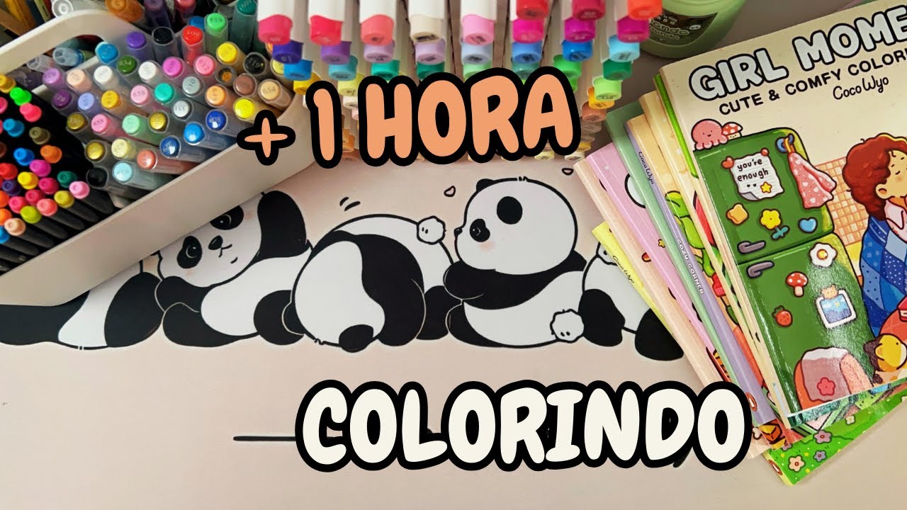 +1 HORA DE VÍDEO RELAXANTE PARA VOCÊ COLORIR COMIGO - YouTube