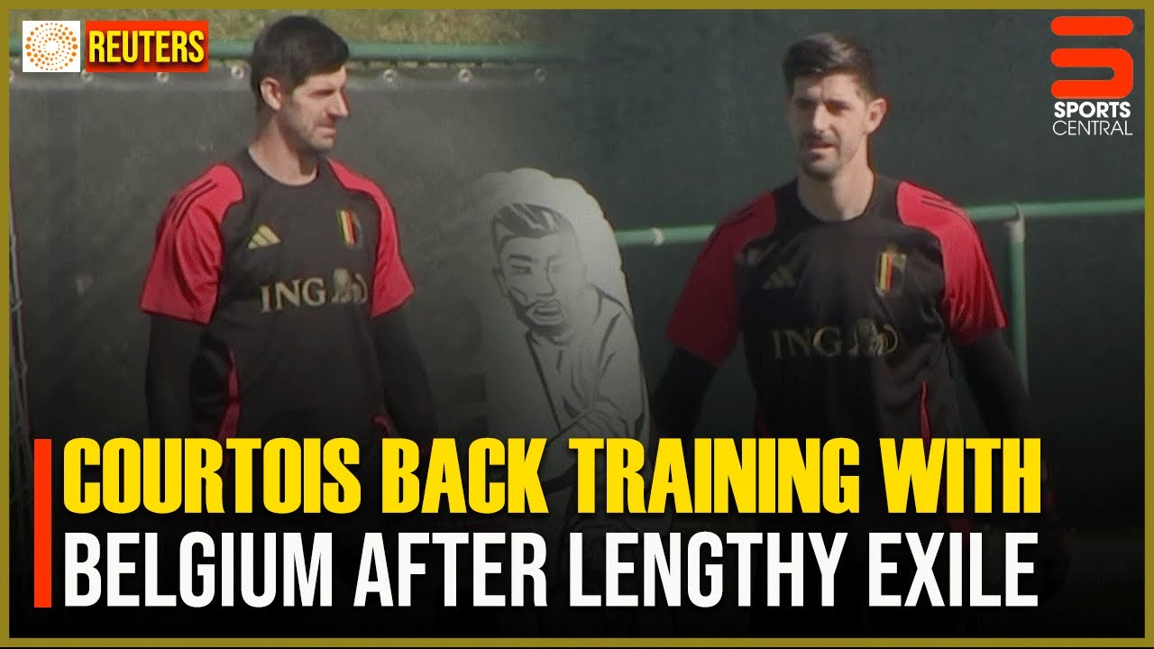 Courtois Back Training with Belgium After Lengthy Exile | AD1F - YouTube