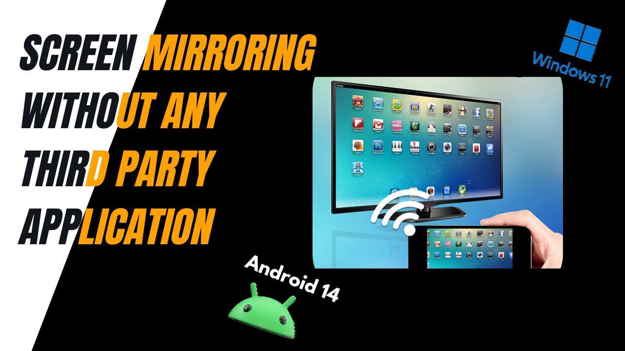Screen Mirroring without any thirdparty app | Windows 11 and Android 14 ...