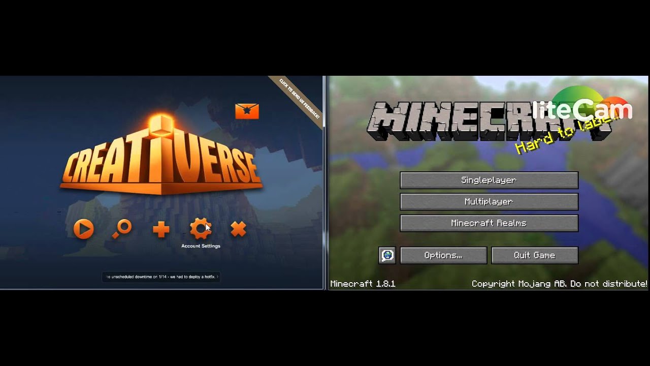 minecraft VS creativerse - YouTube