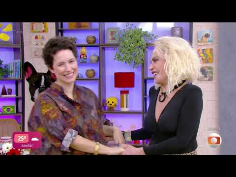 Cecília Malan - Cecilia Malan presenteia Ana Maria Braga com desenho da filha Olímpia