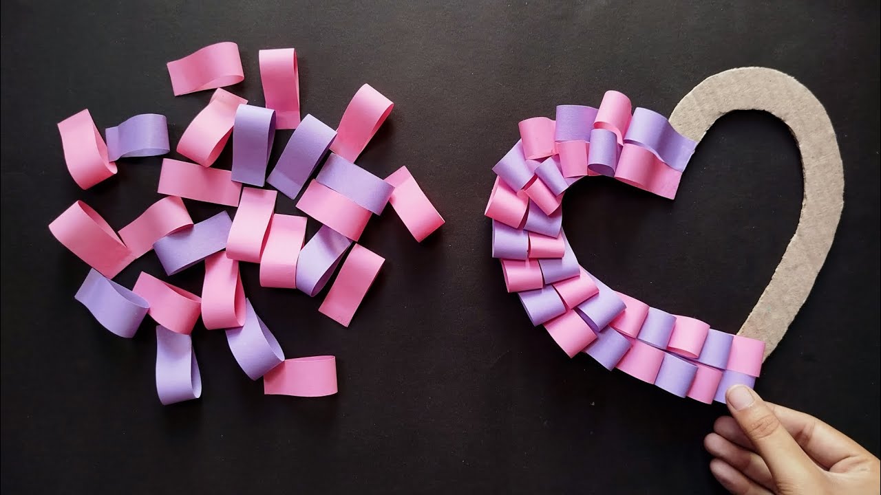 Beautiful paper wall hanging | wall hanging craft ideas | sidra art and ...