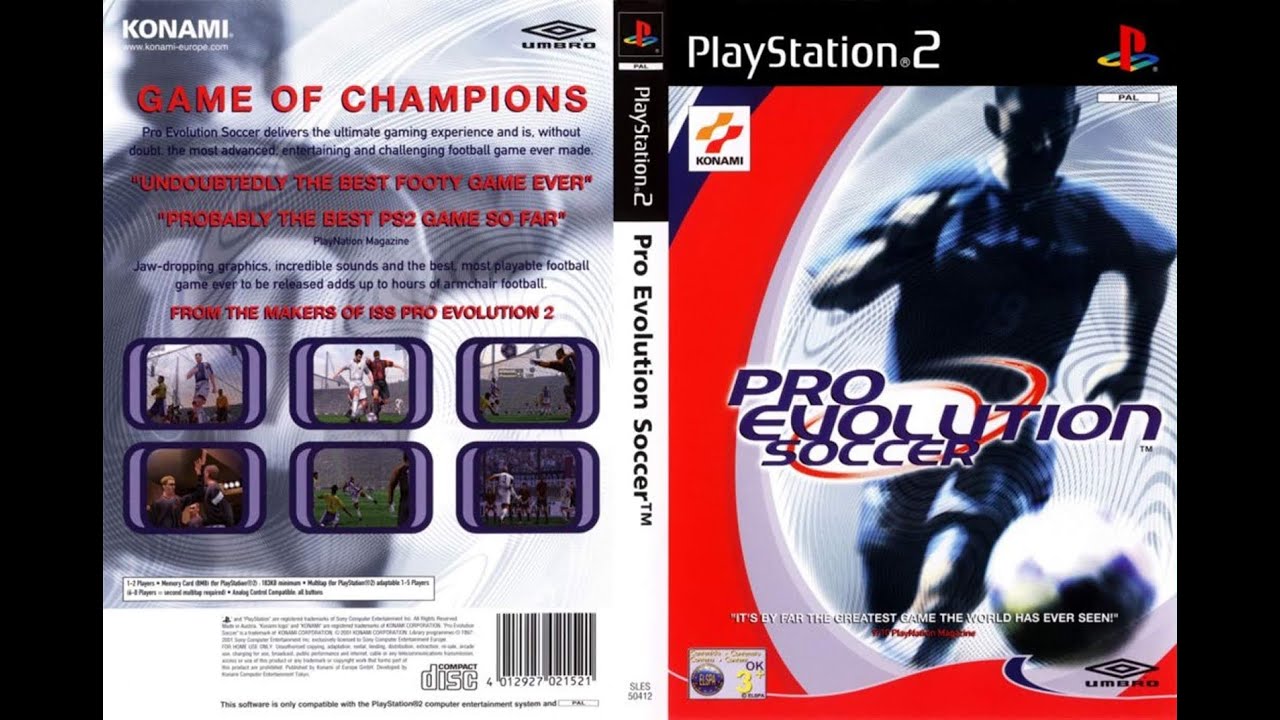 #01 Playstation 2 Pro Evolution Soccer 1 ou Winning Eleven 4 - YouTube