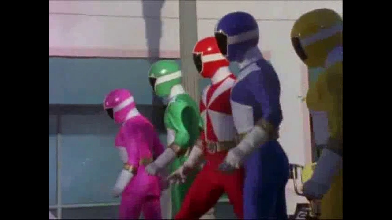 Power Rangers - All First Team Morphs (25th Anniversary) - YouTube
