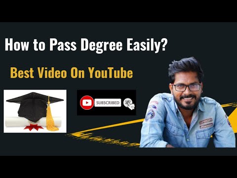 How to Pass Degree Easily Trending & Best Video On YouTube ...