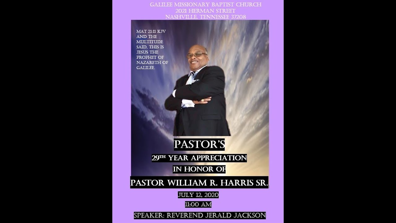 Rev Harris 29th Anniversary 07122020 - YouTube