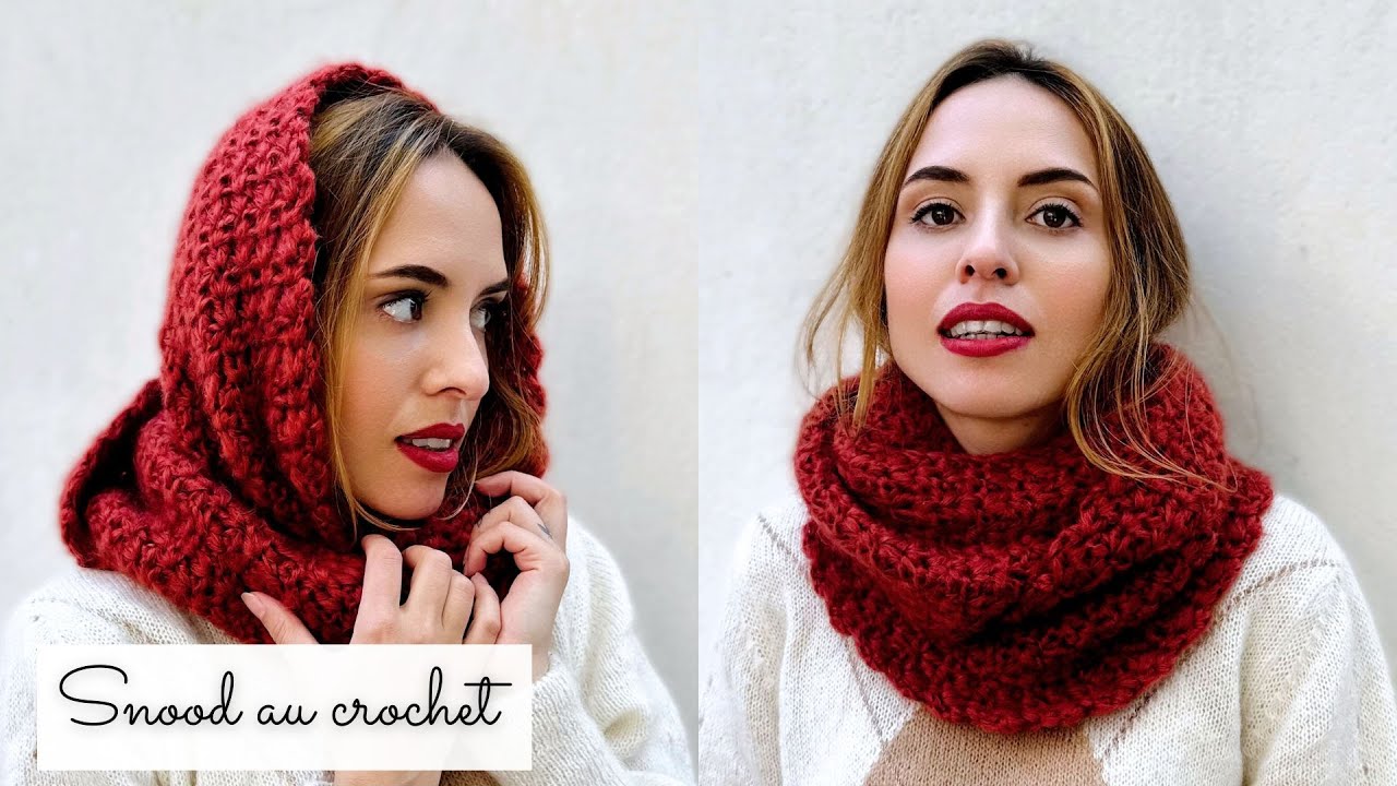 Snood au crochet tuto FACILE | Tutoriel Tour de cou Lovely wool ...