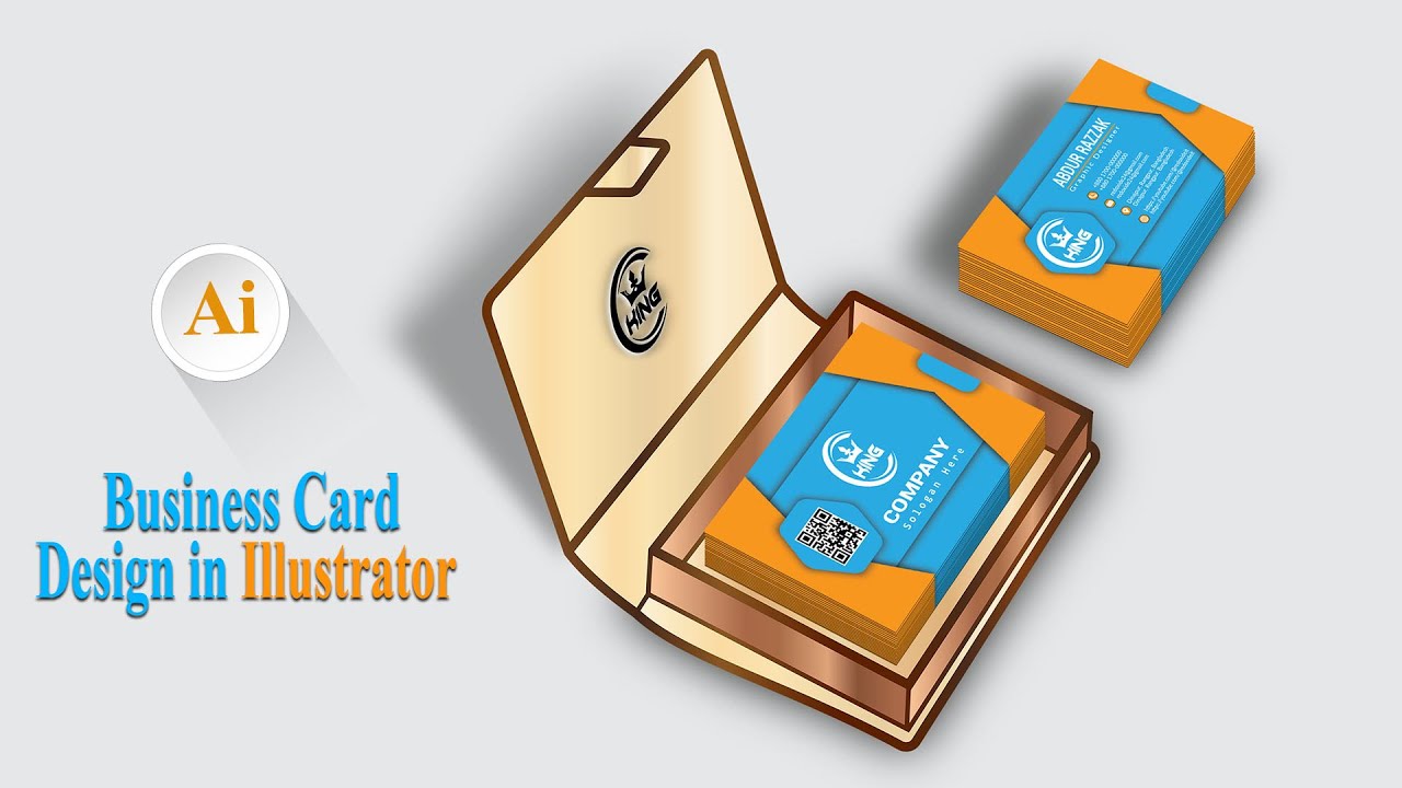 Business Card Design In Illustrator | Adobe Illustrator Tutorial ...