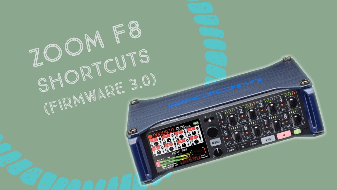 Zoom F8 3.0 shortcuts update - YouTube
