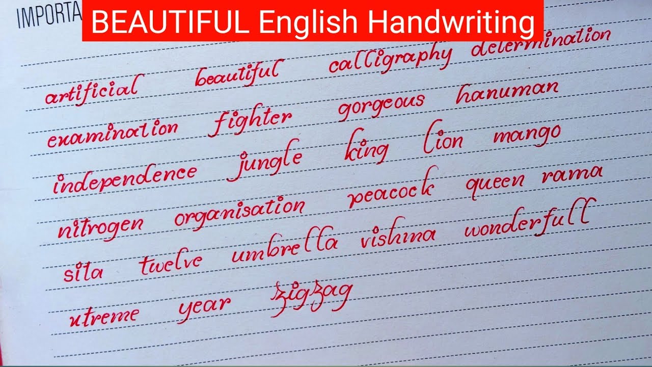 Beautiful Handwriting Practice | সুন্দর হাতের লেখা লিখুন সহজেই | - YouTube