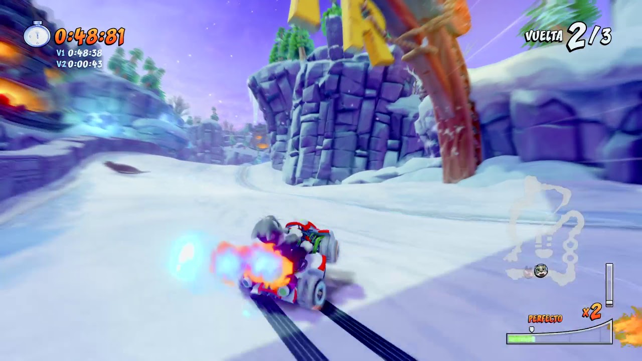 Crash™ Team Racing Nitro-Fueled Polar pass time trial - YouTube