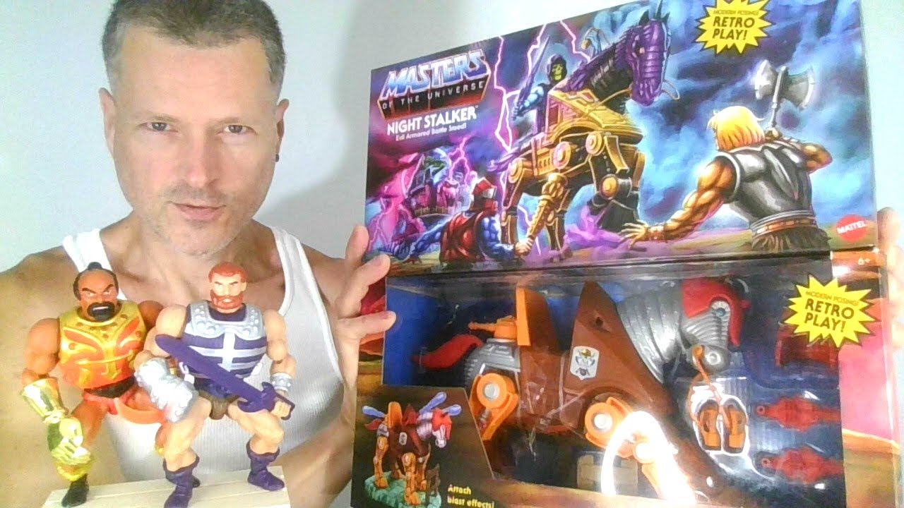 MOTU Monday Masters of the Universe Origins Night Stalker vs Stridor ...