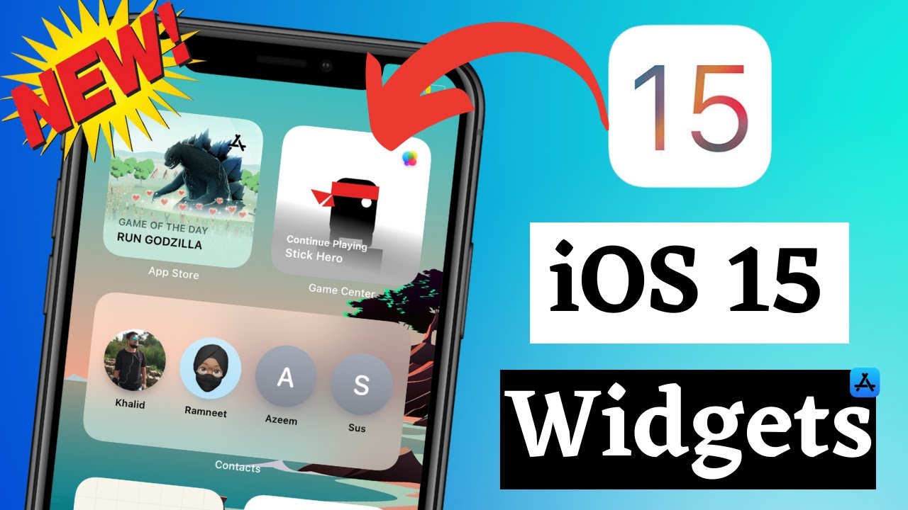 iOS 15 Widgets - #appstore #mail #gamecenter #contacts #widget #iphone ...