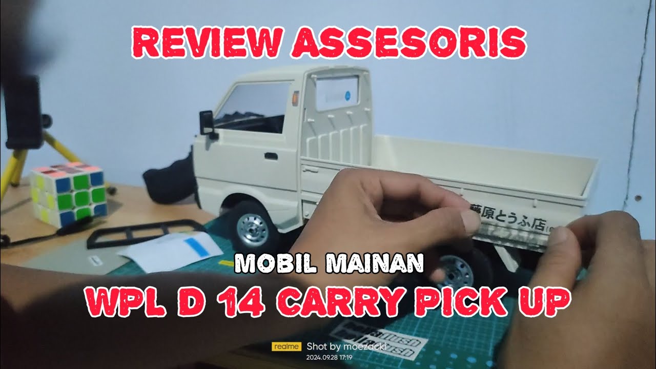 Assesoris mobil mainan WPL D14 carry pick Up | Upgrade dari Wpl D12 ...