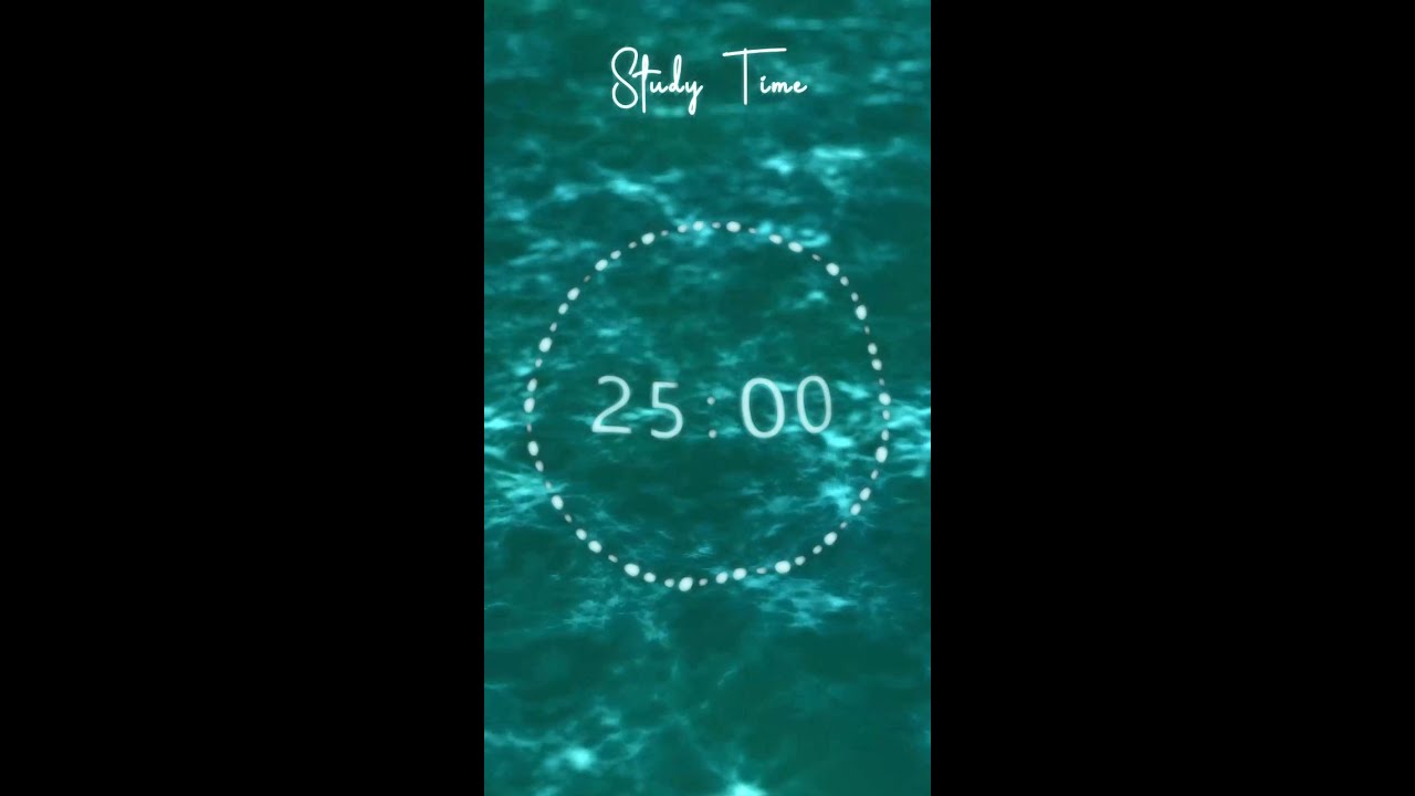 Aesthetic Pomodoro Timer 25/5 - 2 hours Vertical countdown - Relaxing ...