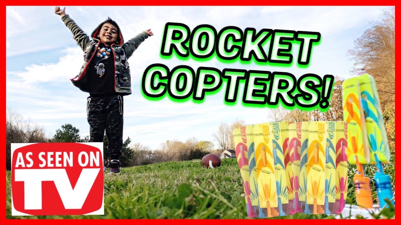 Playing with Rocket Copters! | As Seen on TV - YouTube