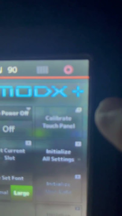 วิธี รีเซ็ท จอ ทัชสกรีน Yamaha Modx - YouTube