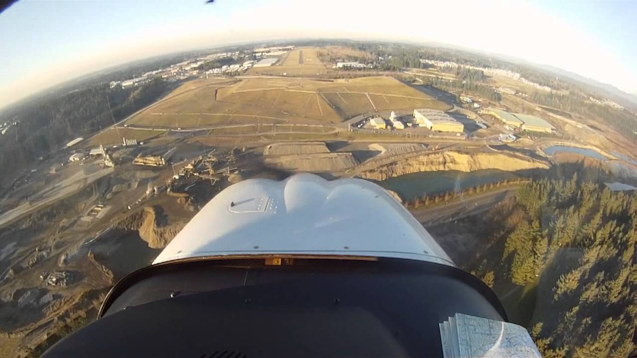 Sunset PNW Airport Hops in a Cessna 162 Skycatcher - YouTube