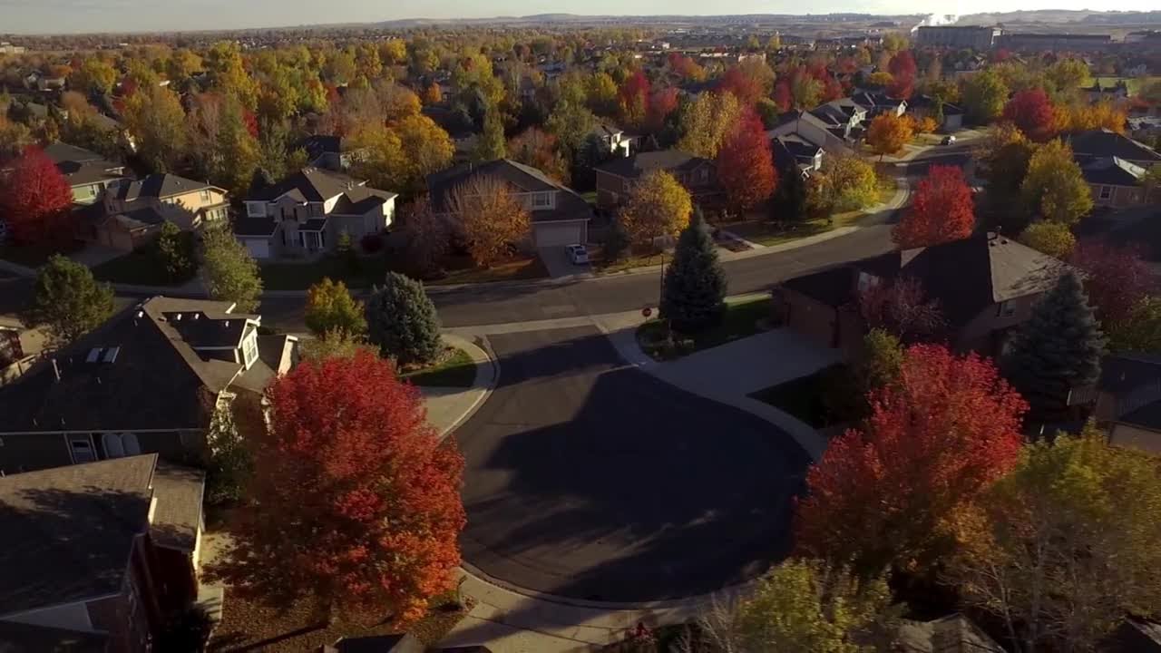 Fall Neighborhood Stock Video - YouTube