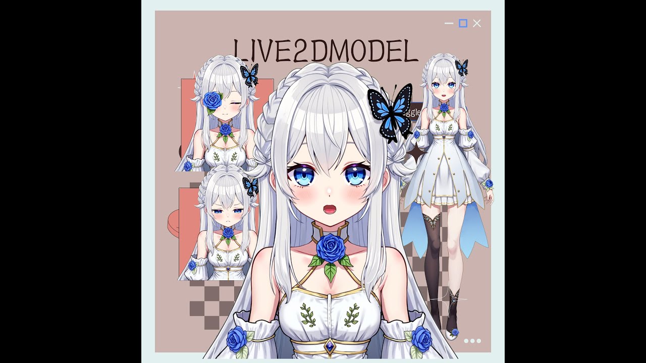 [live2d premade model]花蝶少女|Flower Butterfly Girl - YouTube
