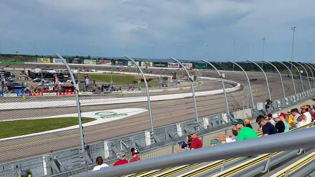 Restart of the Iowa Corn 300 at Iowa Speedway. 7/10/16 - YouTube