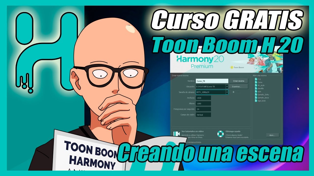 Creación de una escena - 01 - Toon Boom Harmony 20 Tutorial Español ...