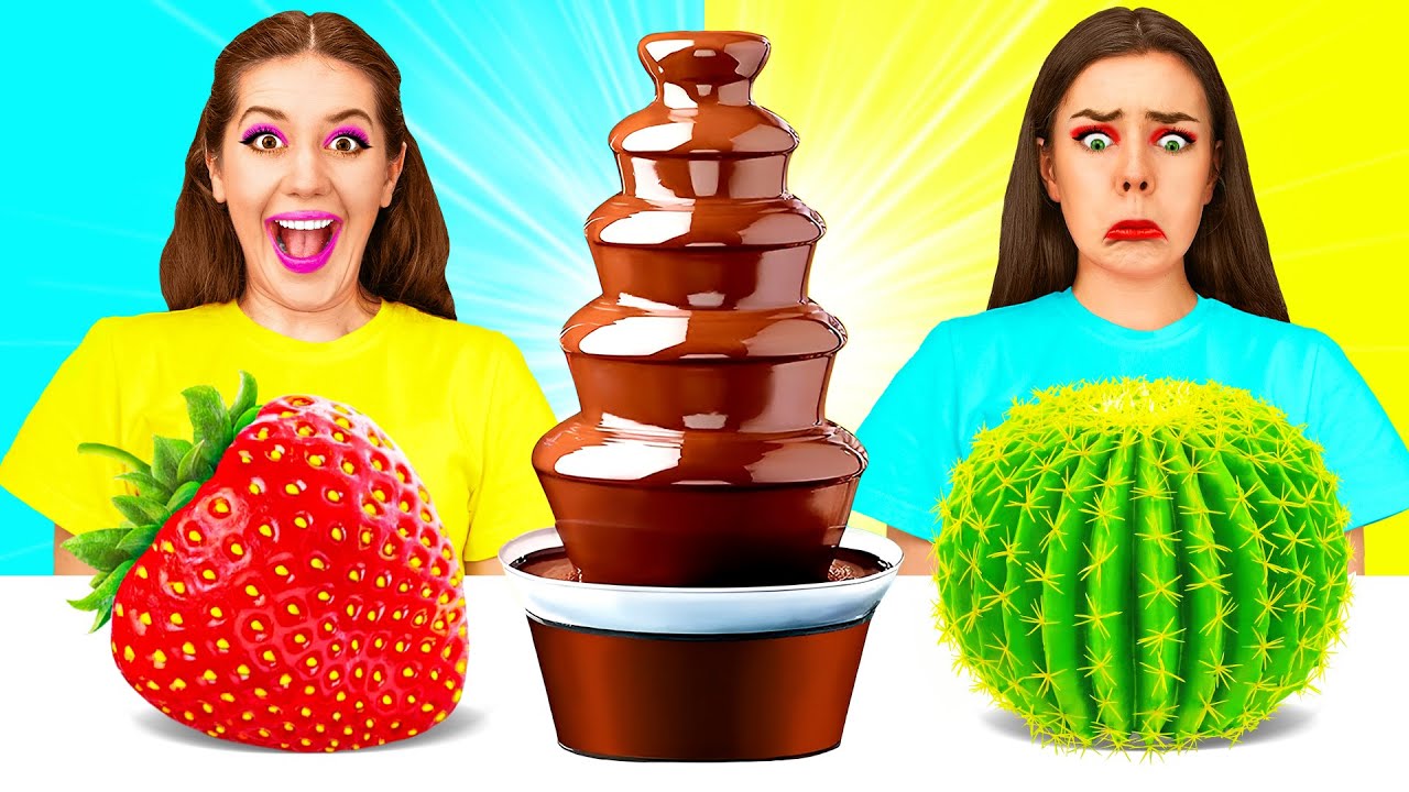 Desafío De Fuente De Chocolate | Situaciones Divertidas por 4Fun Challenge - YouTube