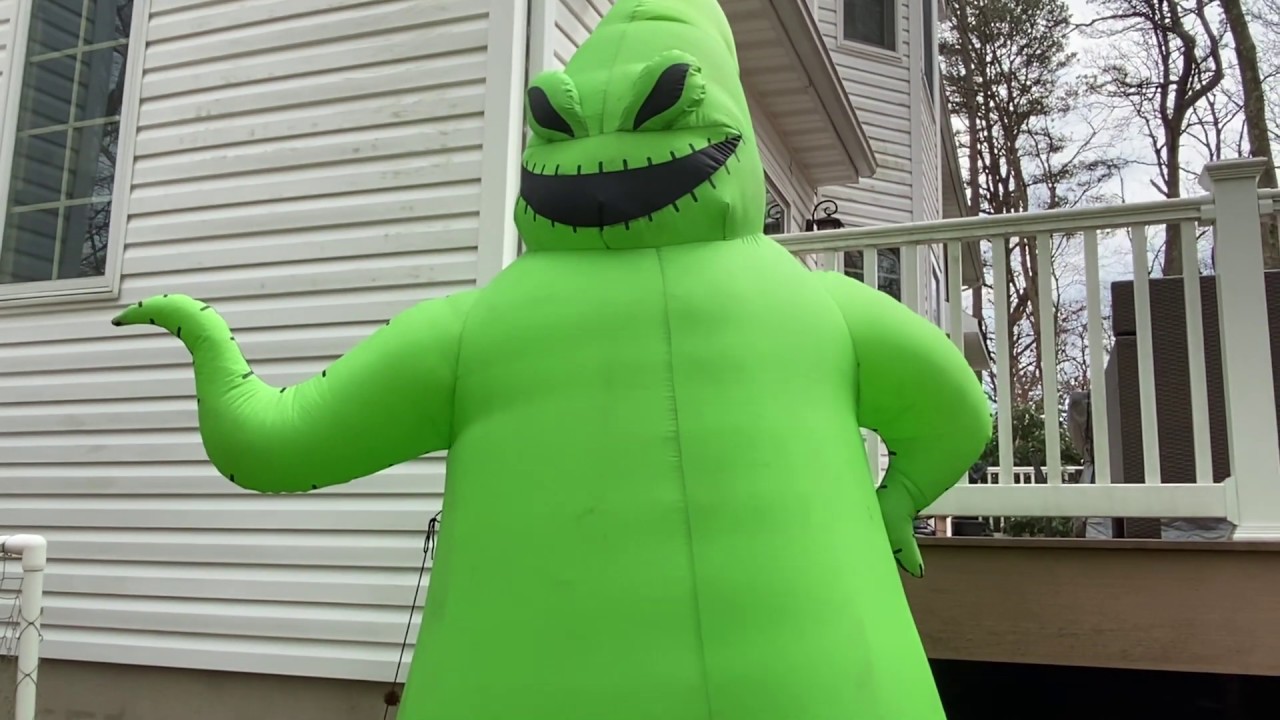 Oogie Boogie inflatable for Halloween 8ft Disney Store original - YouTube
