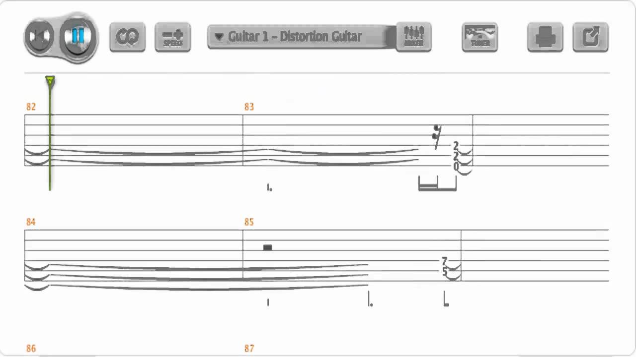 IRON MAIDEN - The Trooper Guitar Tab - YouTube