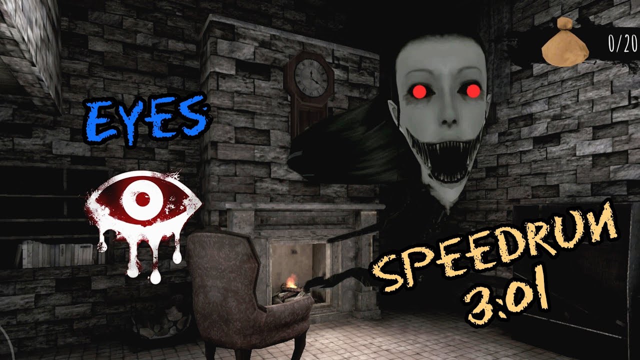 'Eyes' horror game normal mode full gameplay ( Speedrun in 3:01 ) - YouTube