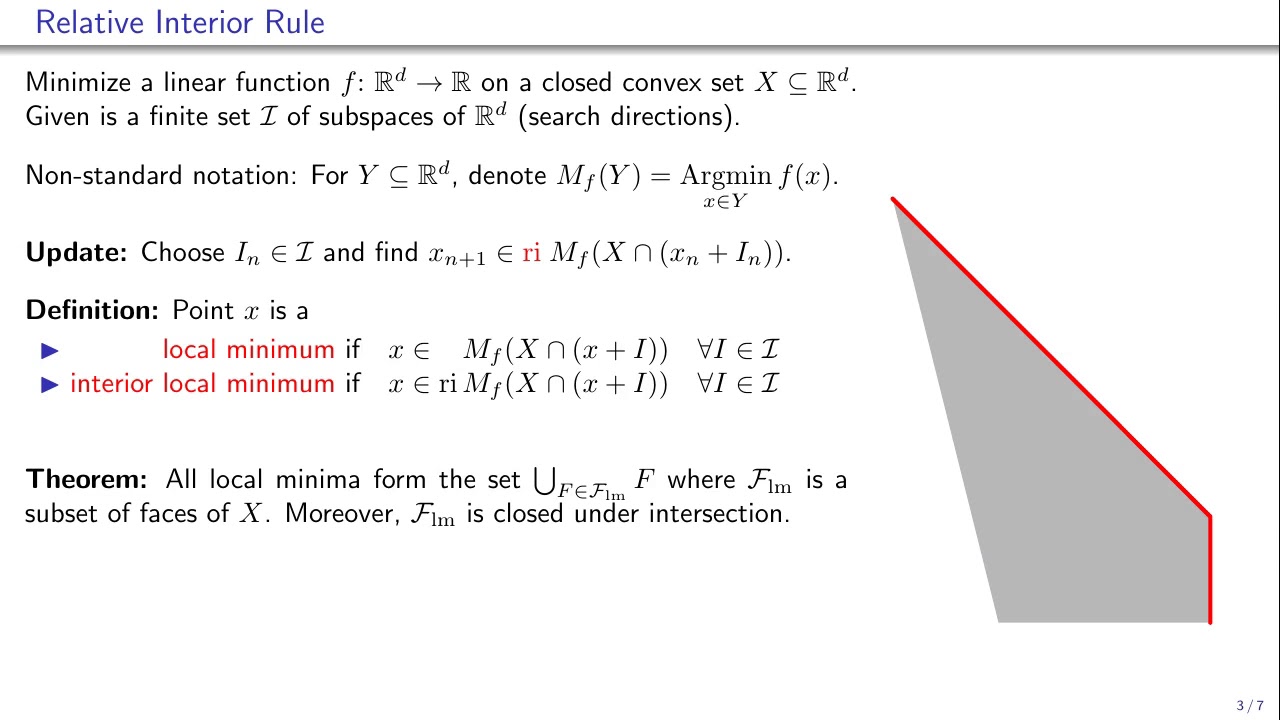Relative Interior Rule in Block-Coordinate Descent - YouTube