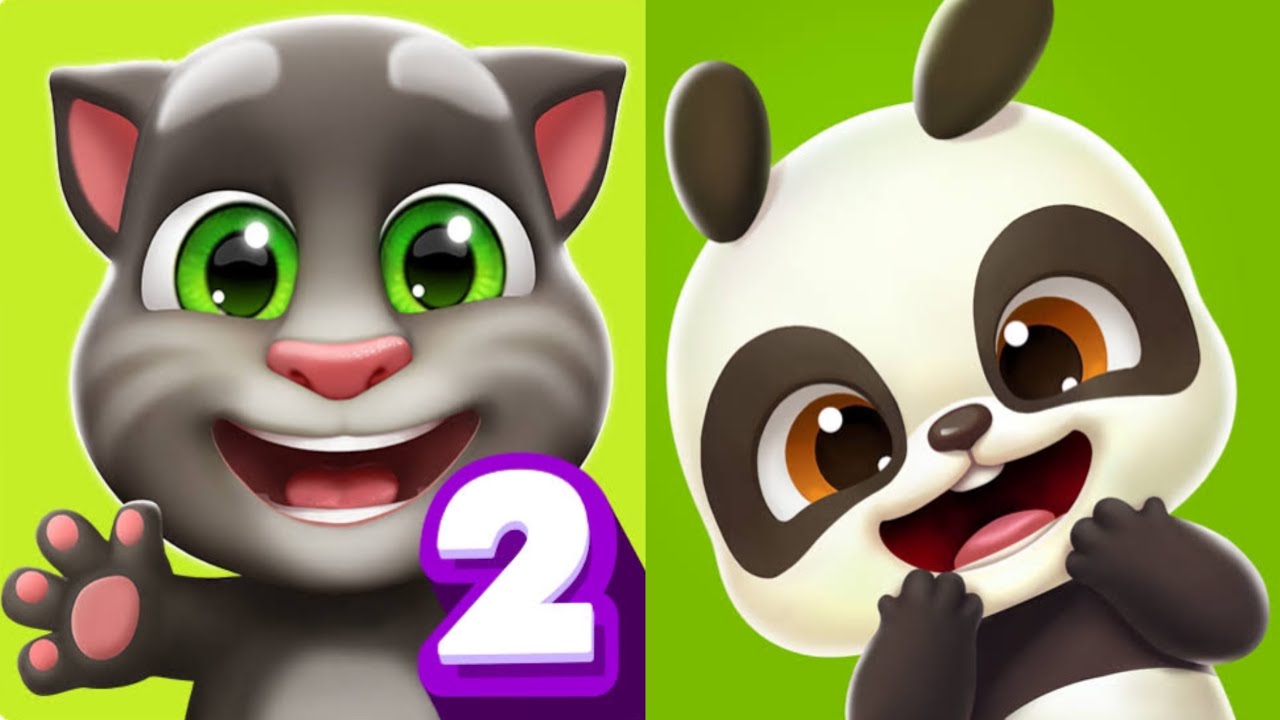My Talking Tom 2 Panda Vs My Talking Panda 2 - YouTube