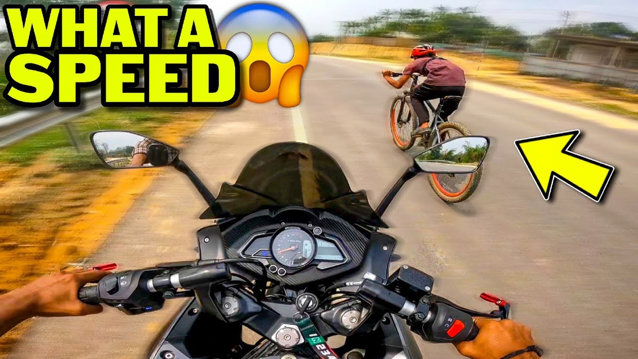 doing mtb speed test with motorcycle 😱 || BIKE VS MTB 😍 - YouTube